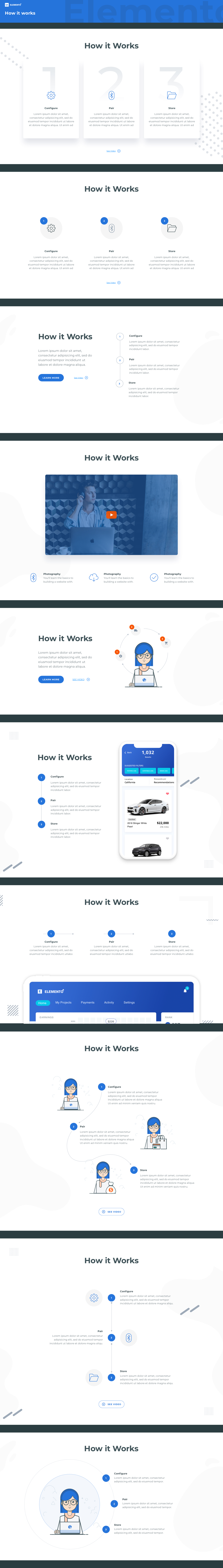 Elemento UI Kit - Components Library for Web by YOYO_LABS | ThemeForest